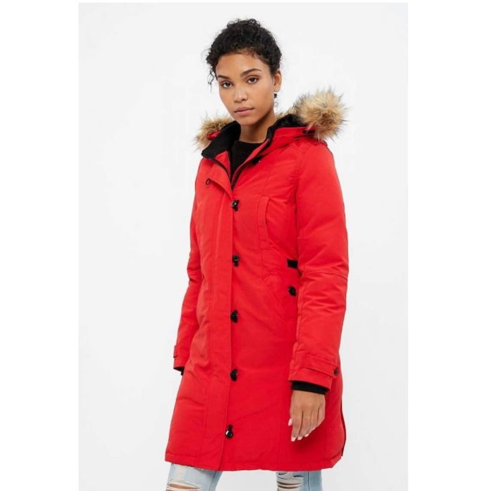 Bluenotes Winter Down Mix Parka Coat Size Small - Gem